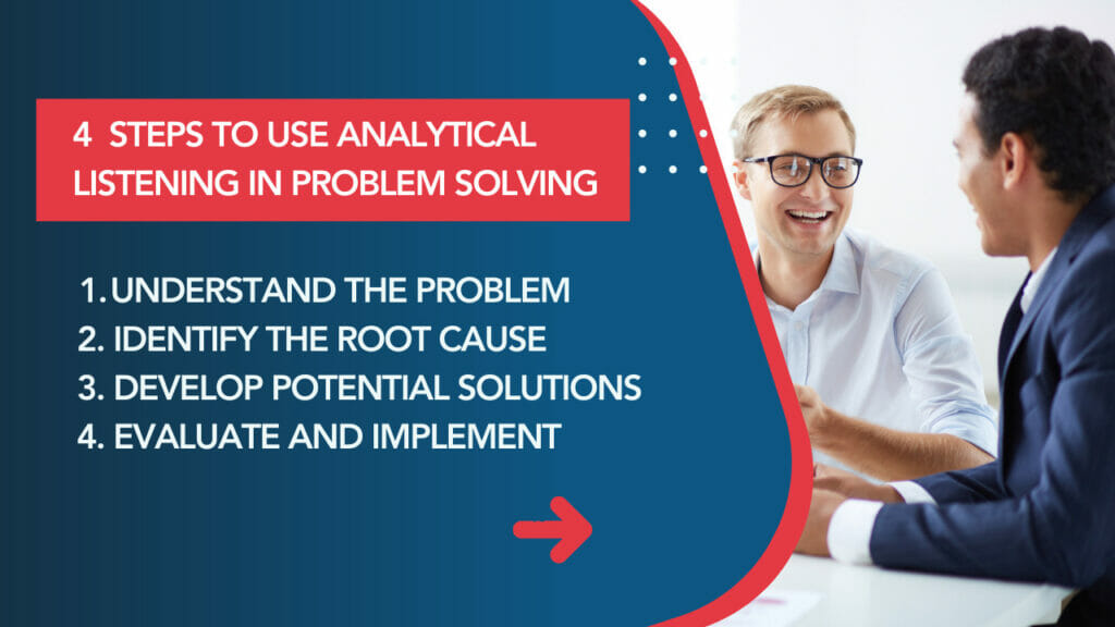 4 Effective Steps To Use Analytical Listening In Problem Solving